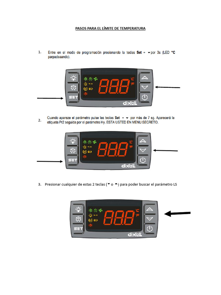 Configuración Limites de Temp | PDF