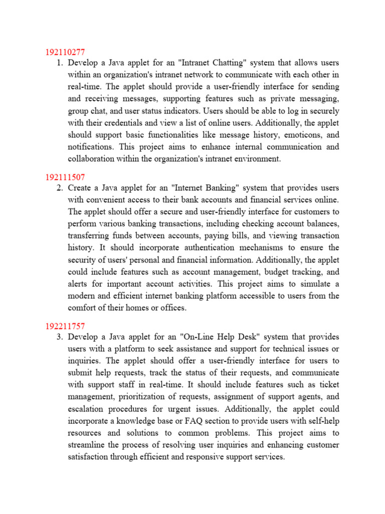 Java Projects-Applet-Swings | PDF | Qr Code | Usability