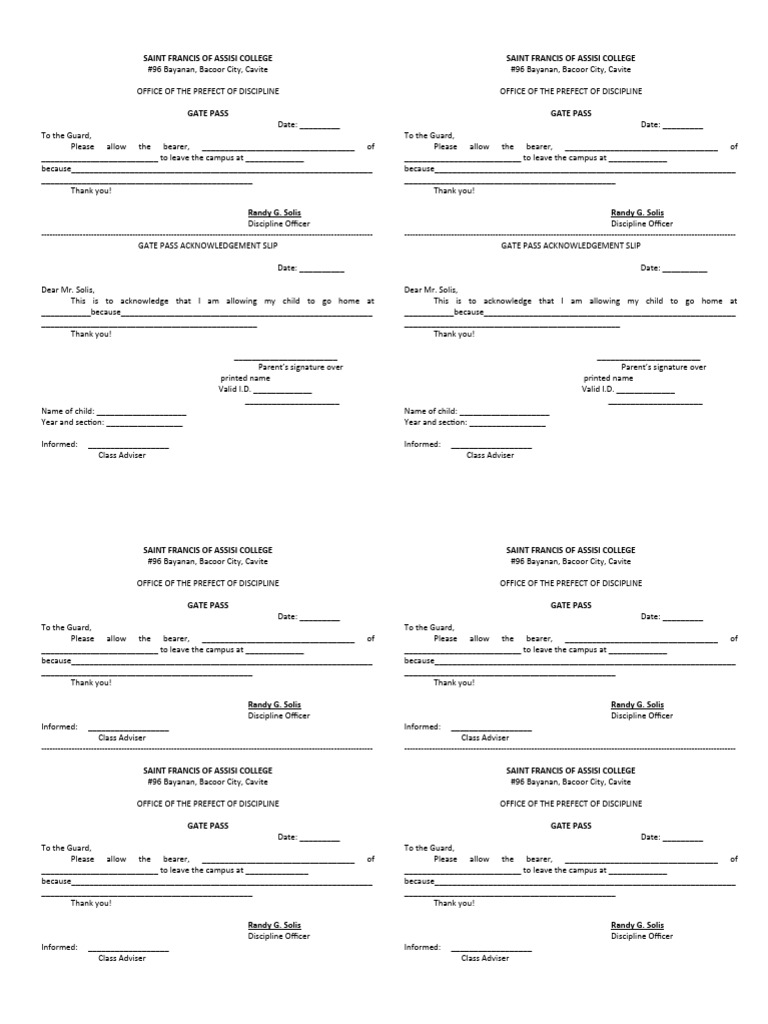Gate Pass Pdf 8754