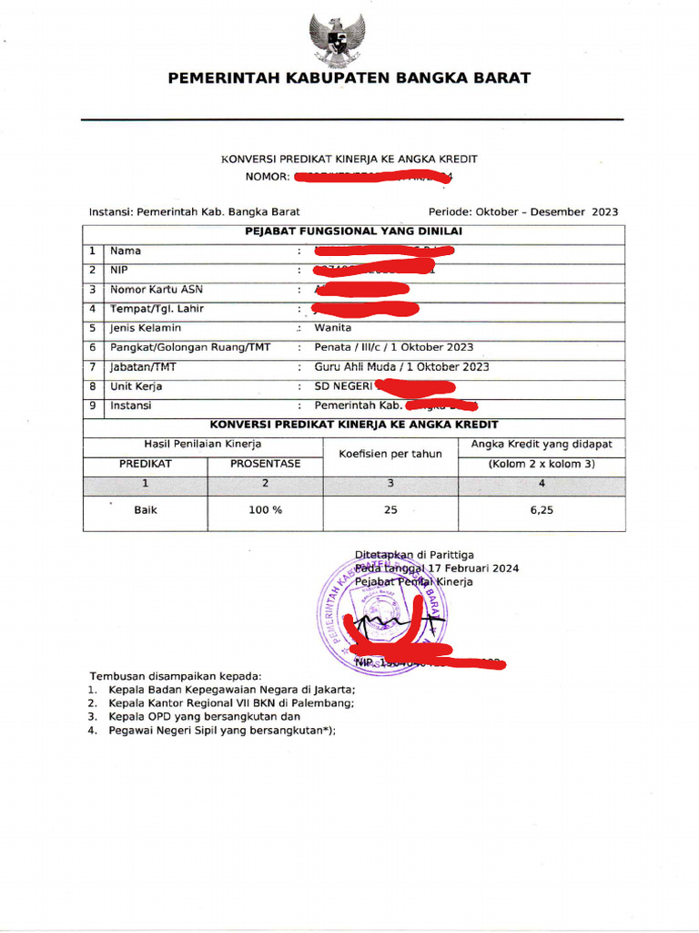 Contoh Pak Konversi 2023 | PDF
