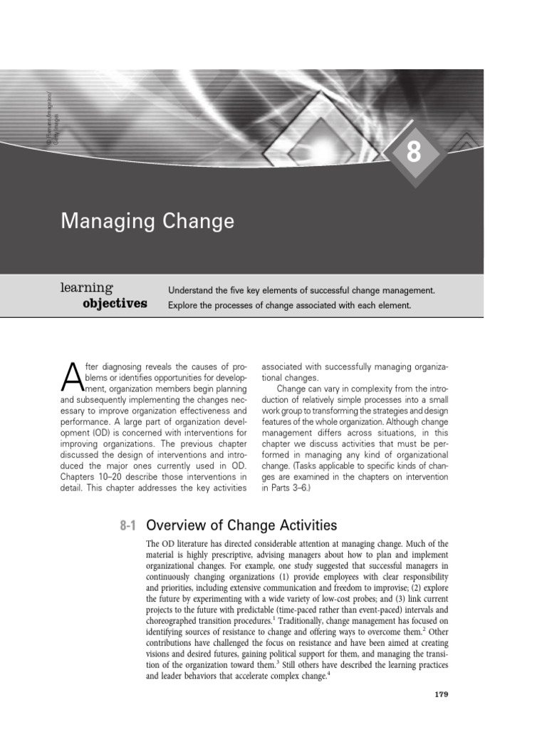 Chapter 8 Thomas G. Cummings and Christoper G. Worley Organization Development and Change 2015 ...