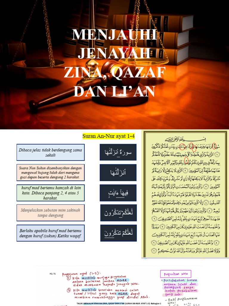 Jenyah Zina, Qazaf Dan Li'an | PDF | Ilmu Sosial | Hukum
