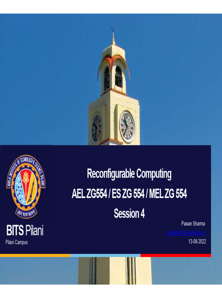 ES - MEL - AEL ZG554 - Lec4 | PDF | Field Programmable Gate Array | Logic Gate