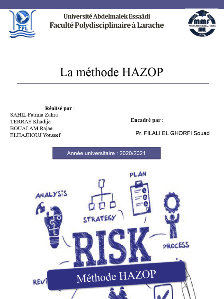 HAZOP : Gestion des Risques Projet | PDF