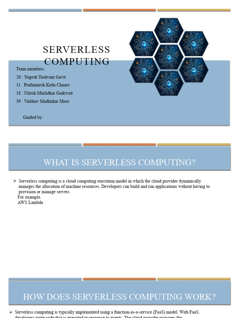 Serverless Computing | PDF