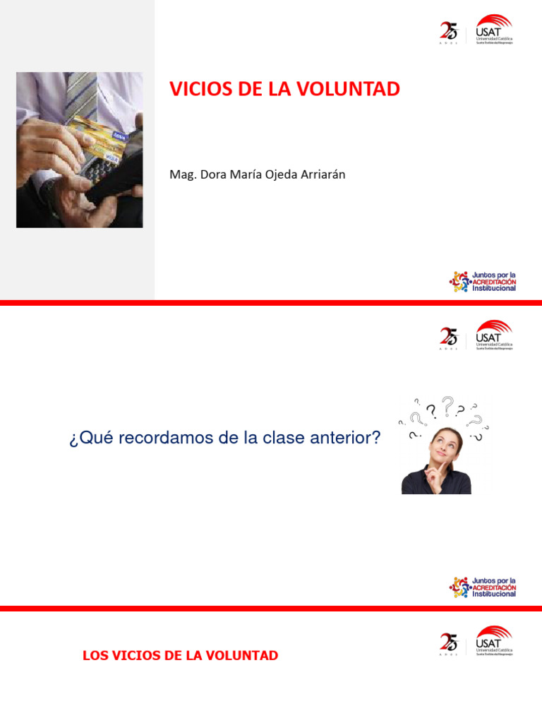 Clase 16 - Vicios de La Voluntad | PDF | Intención (Derecho Penal)