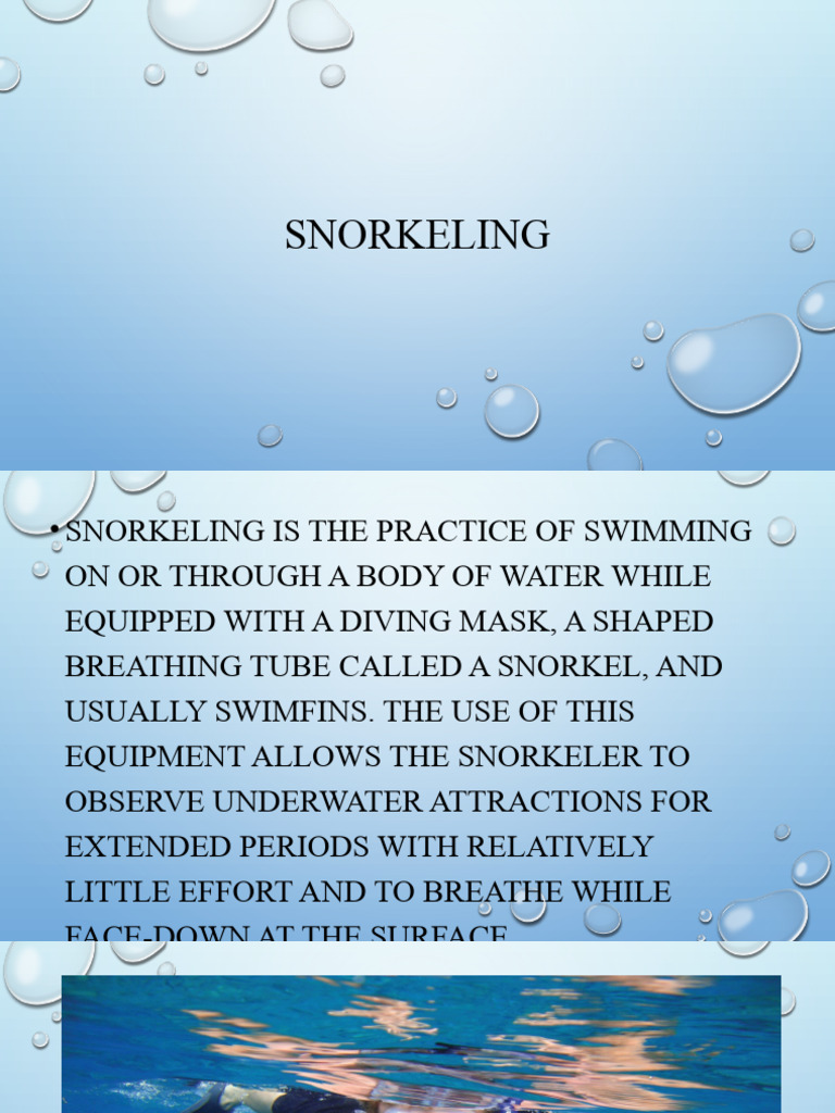 Water Activities | PDF | Scuba Diving | Snorkeling