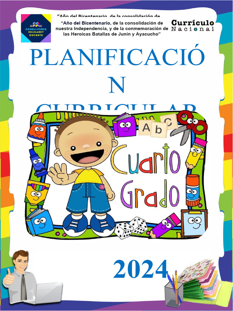 Planificación Anual Cuarto - 2024 | PDF | Geometría | Longitud
