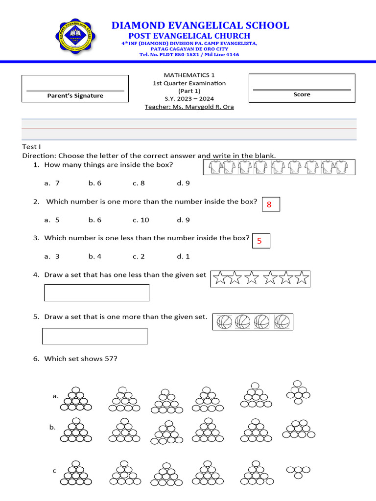 1st Quarter MATH | PDF | Mathematics | Science