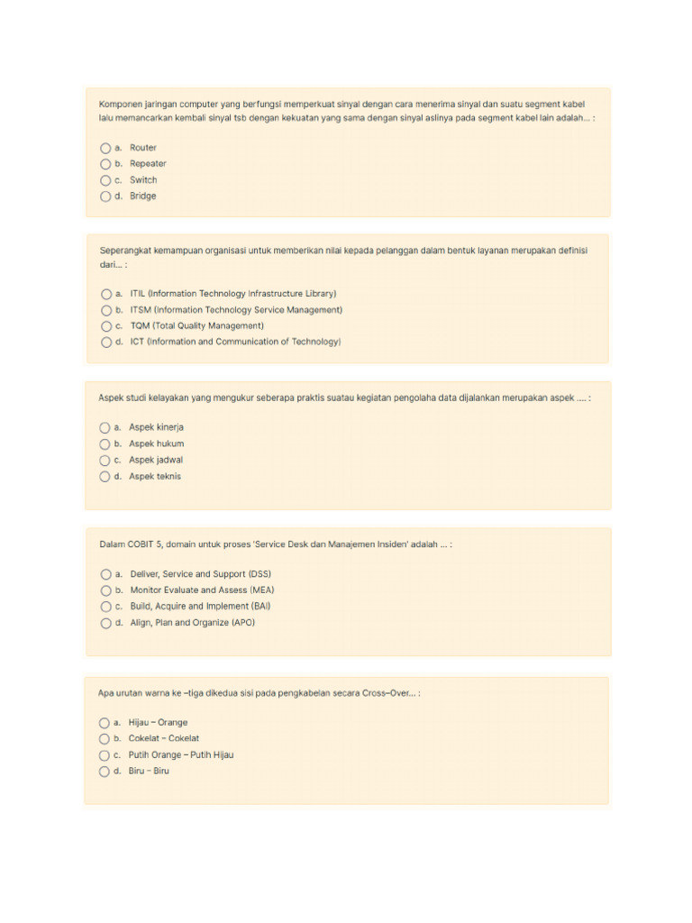 Pre Test | PDF