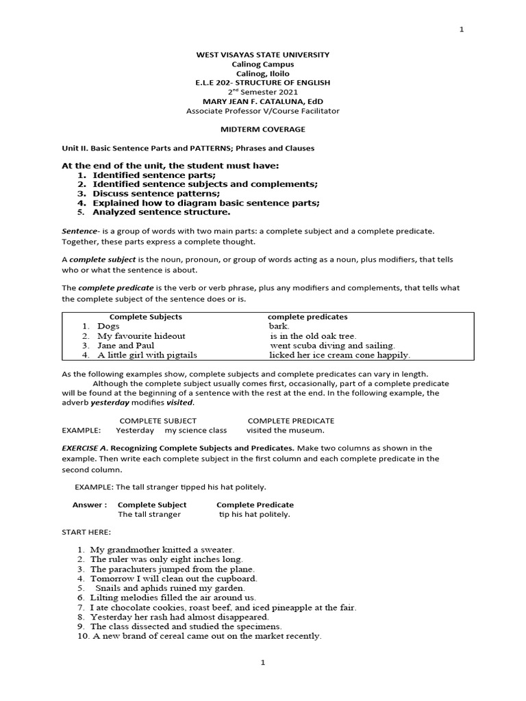 Assignment | PDF | Verb | Subject (Grammar)
