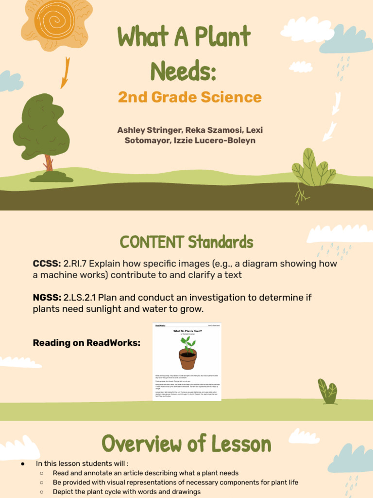Essential Needs for Plant Growth | PDF | Individualized Education ...