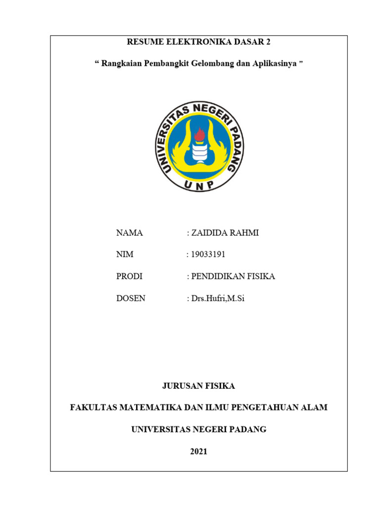 Resume ELDAS 2 - Topik 13 - Zaidida Rahmi - 19033191-1 | PDF