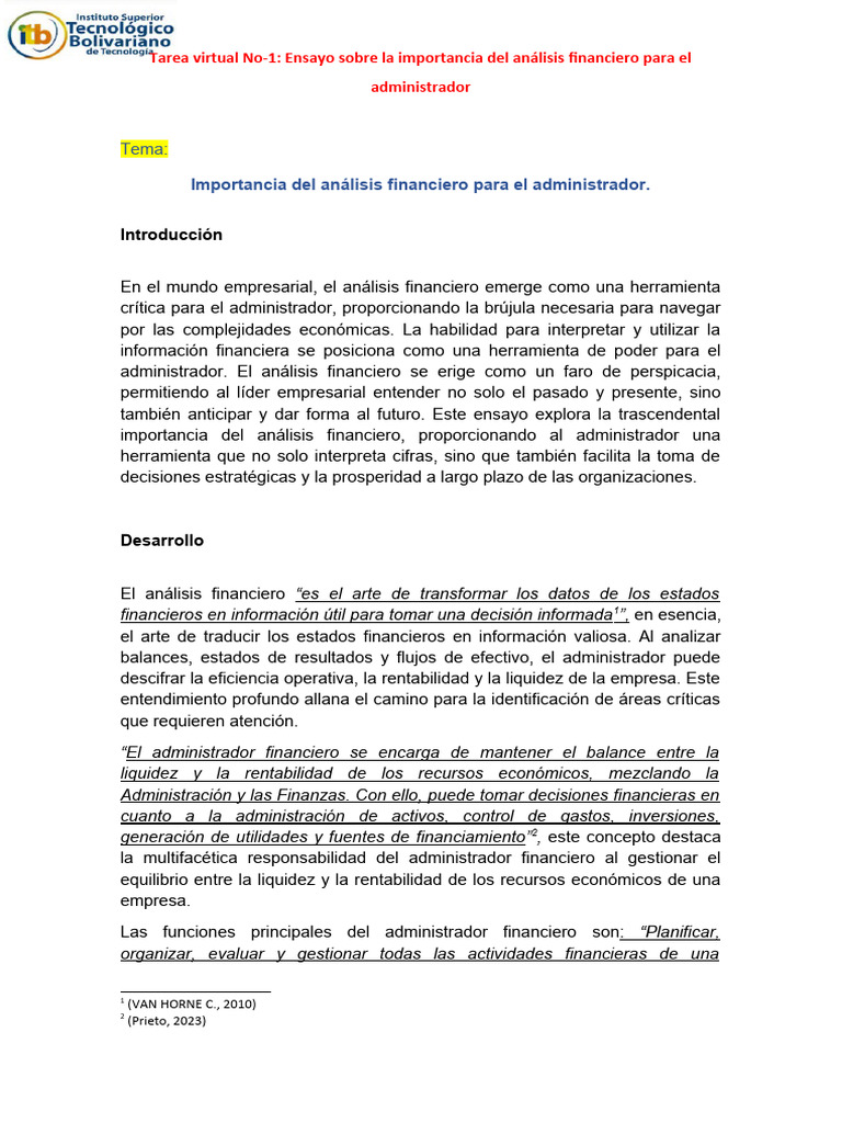 Tarea Virtual N1 | PDF | Business | Planificación