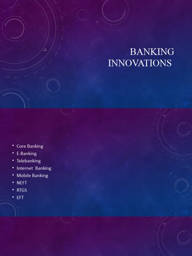 Banking Innovations | Download Free PDF | Banks | Online Banking