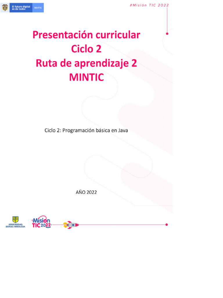 Java Ciclo 2 | PDF