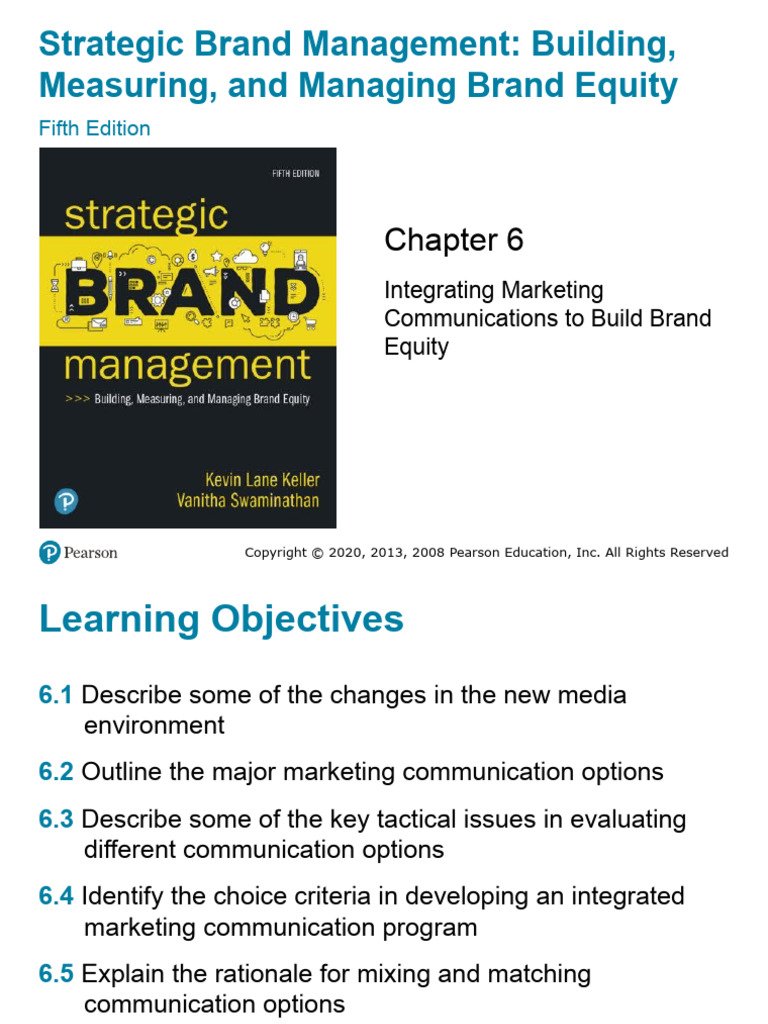 Chapter06 - Integrating Marketing Communications To Build Brand Equity | PDF | Brand | Marketing ...