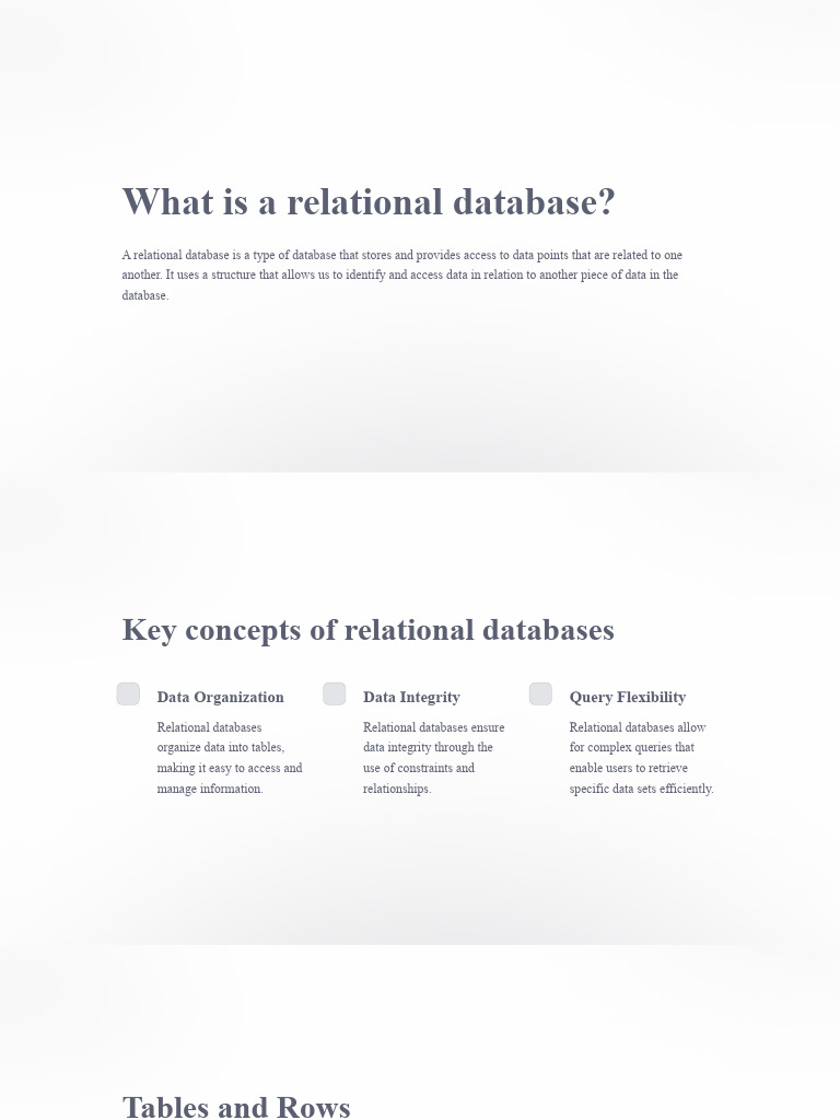 What Is A Relational Database | PDF | Relational Database | Table (Database)