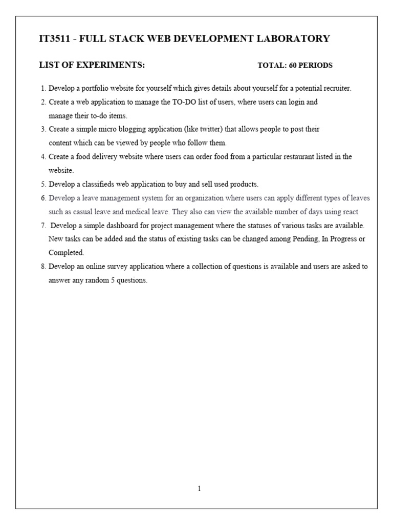 FSWD LAB Programs | PDF