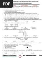 Physics Dynamics: Pulleys Practice | PDF | Tension (Physics) | Force