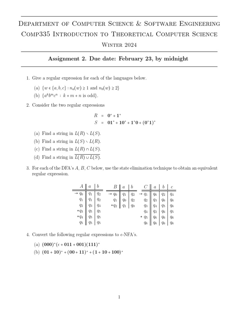 assgn2 | PDF | Regular Expression | Applied Mathematics