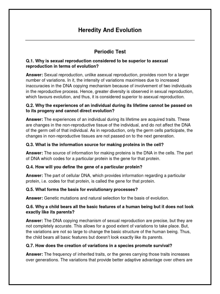 Heredity and Evolution | PDF