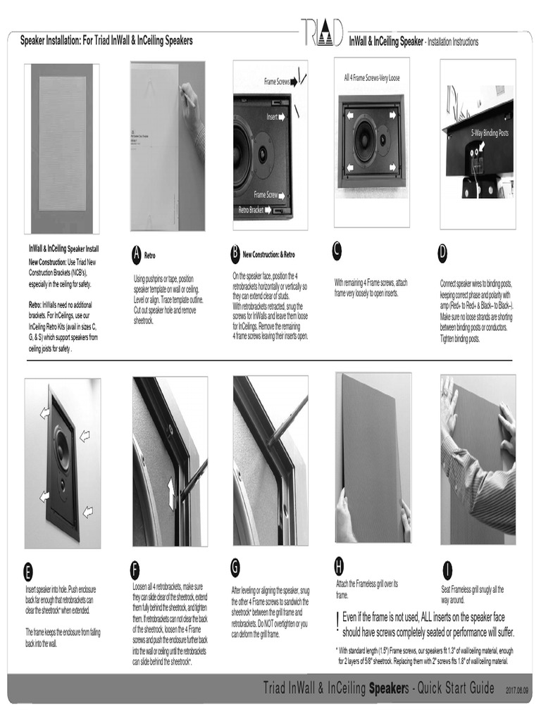 Speaker Installation Details | PDF