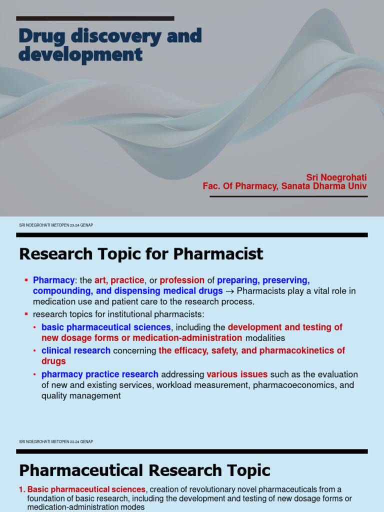Drug Discovery and Development | Download Free PDF | Pharmacy | Phases ...