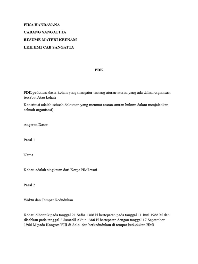 Resume Materi Keenam Fika Handayana | PDF