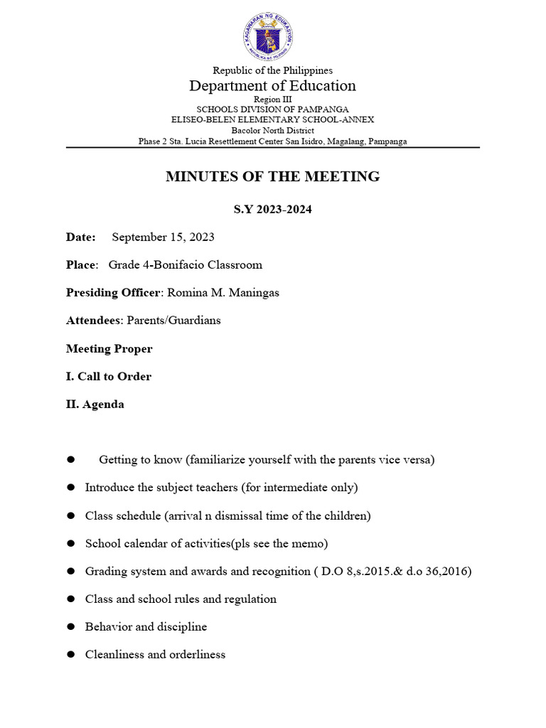 A4 Letter Head MATATAG | PDF