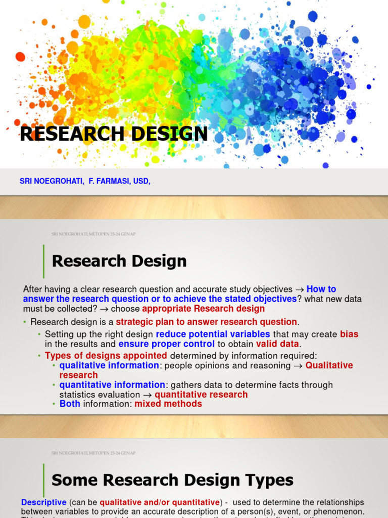 Research Design | PDF | Methodology | Statistics