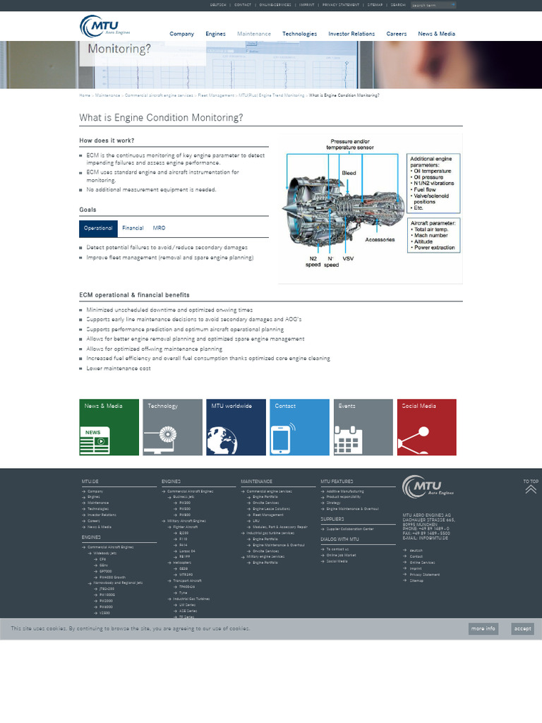What Is Engine Condition Monitoring - Mtu Aero Engines | PDF | Engines ...