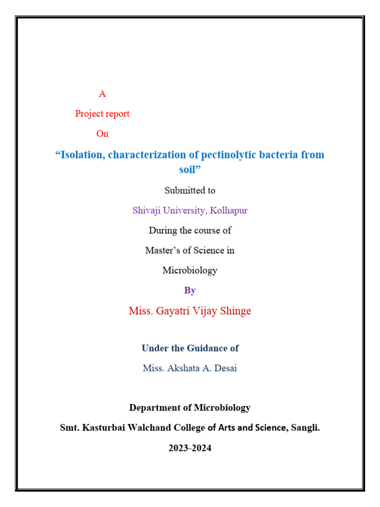 Project Starting Pages Pdf