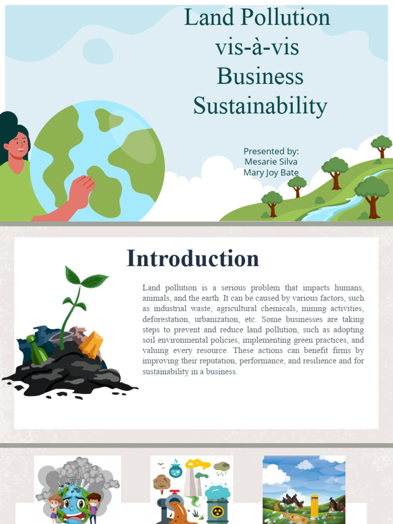 Land-Pollution Vis-A-Vis Business Sustainability | PDF | Pollution ...
