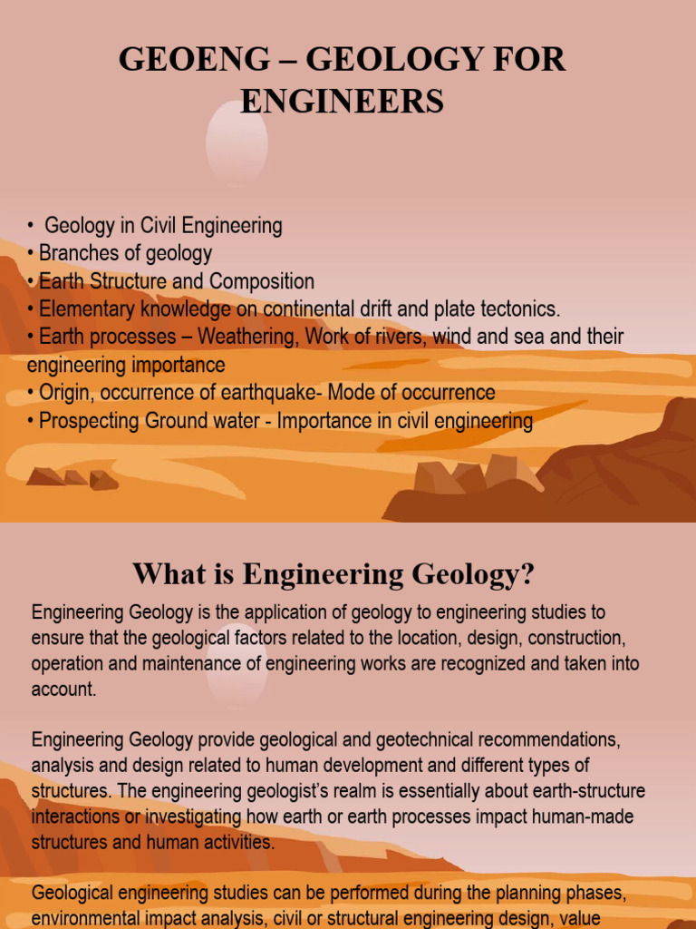 Geology For Engineers (Week 1,2,3) | PDF | Plate Tectonics | Fault ...