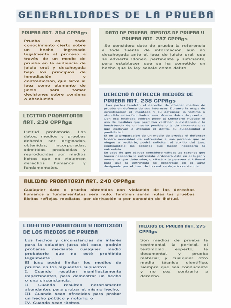 Generalidades de La Prueba | PDF