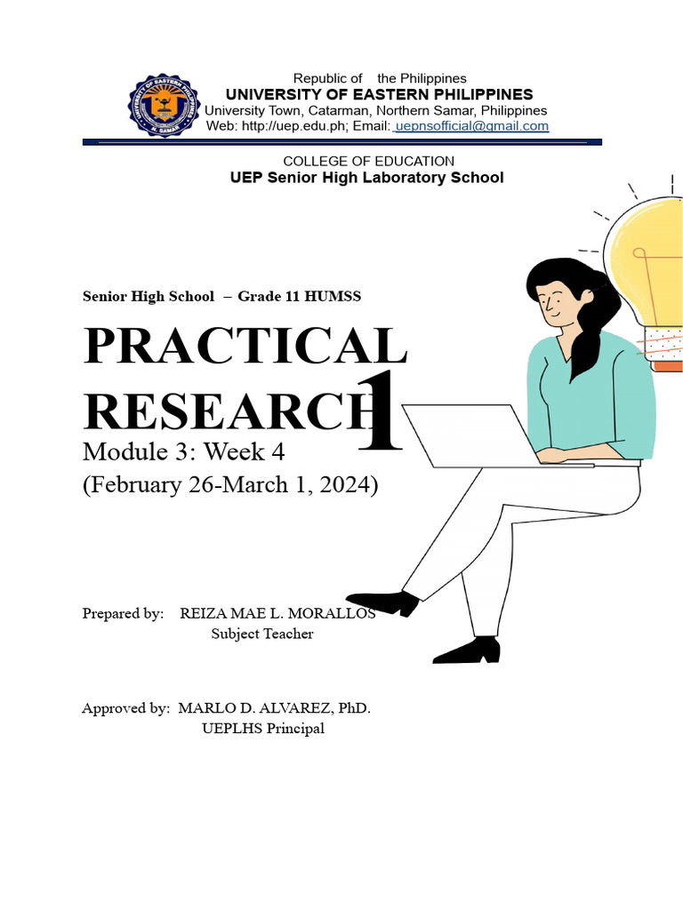 Practical Research 1 Module 3 | PDF | Thesis