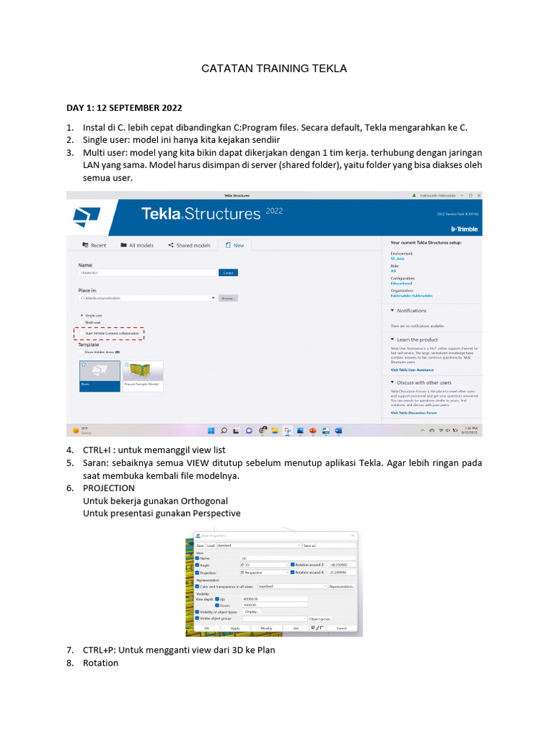 Panduan Penggunaan IFC Viewer Tekla | PDF