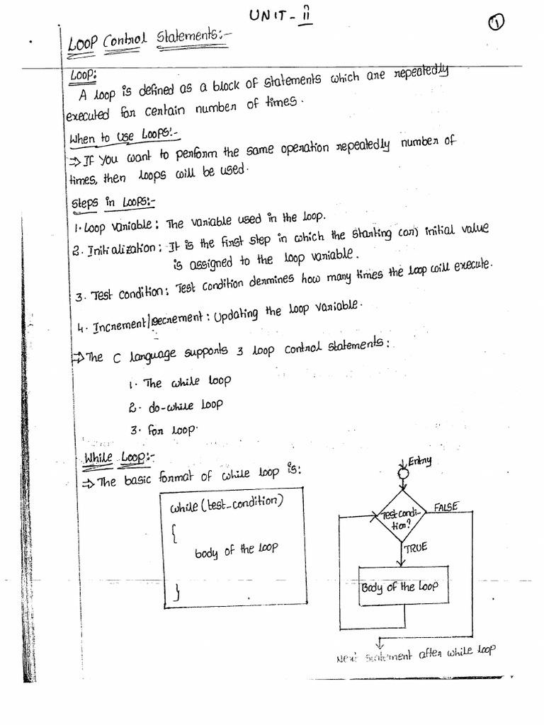 Control Statement | PDF