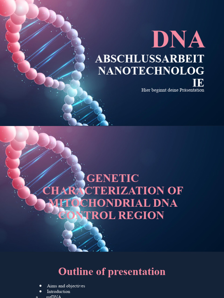 DNA Nanotechnology Thesis by Slidesgo | PDF | Mitochondrial Dna | Nucleic Acids