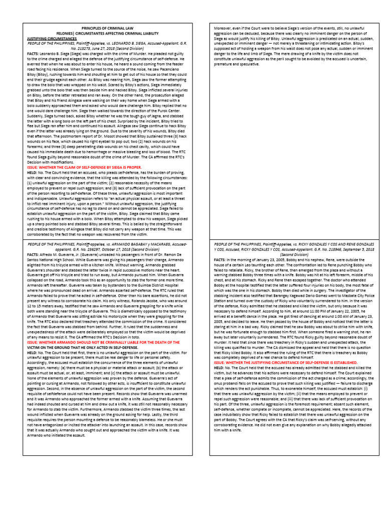 Crimlaw Jurisprudence | PDF | Insanity Defense | Burden Of Proof (Law) Crimlaw Jurisprudence | PDF | Insanity Defense | Burden Of Proof (Law)