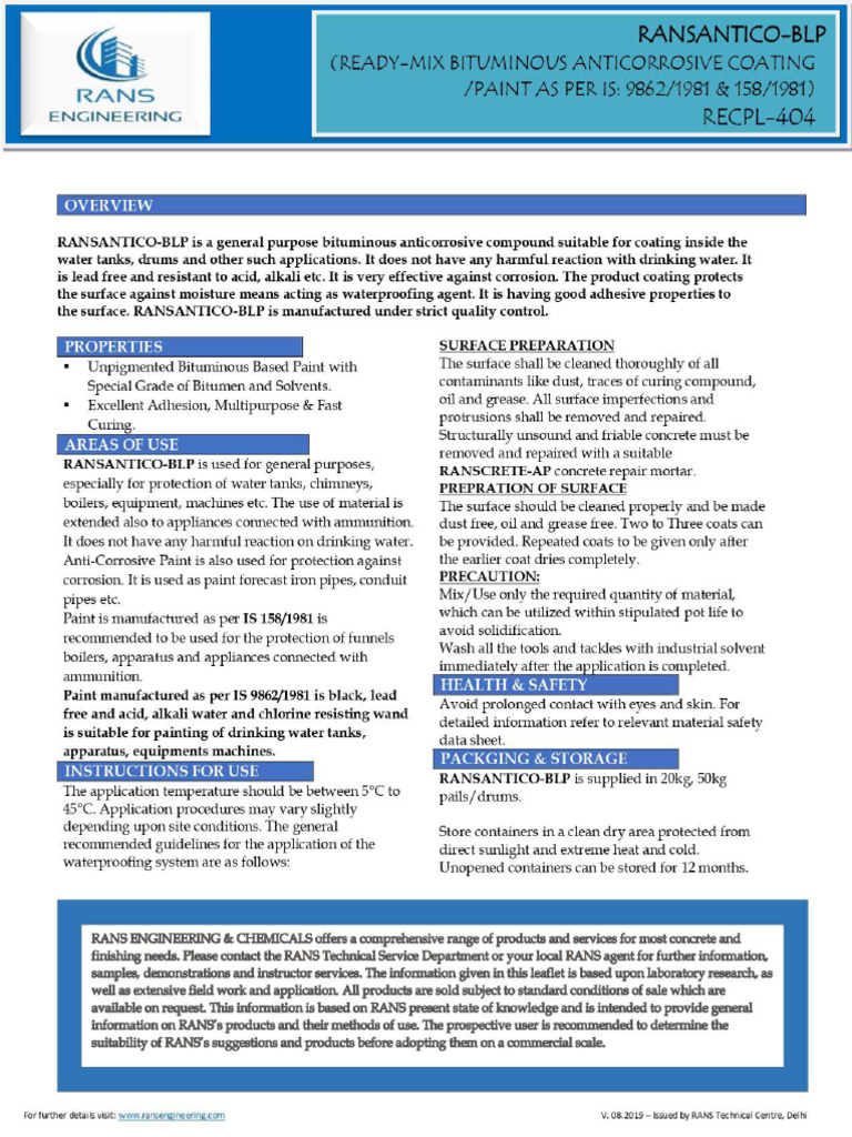 Rans™Antico-BLP (20Kg) | PDF