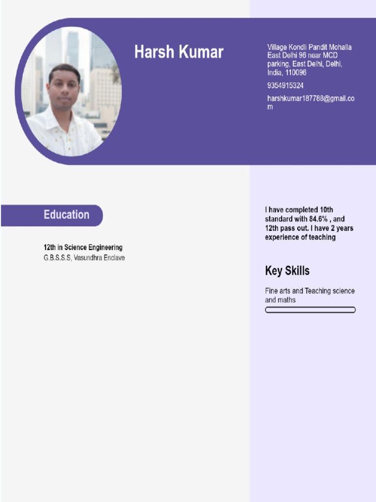 Harsh CV | PDF