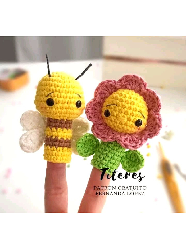 Flor y Abeja - Titere de Dedo | PDF