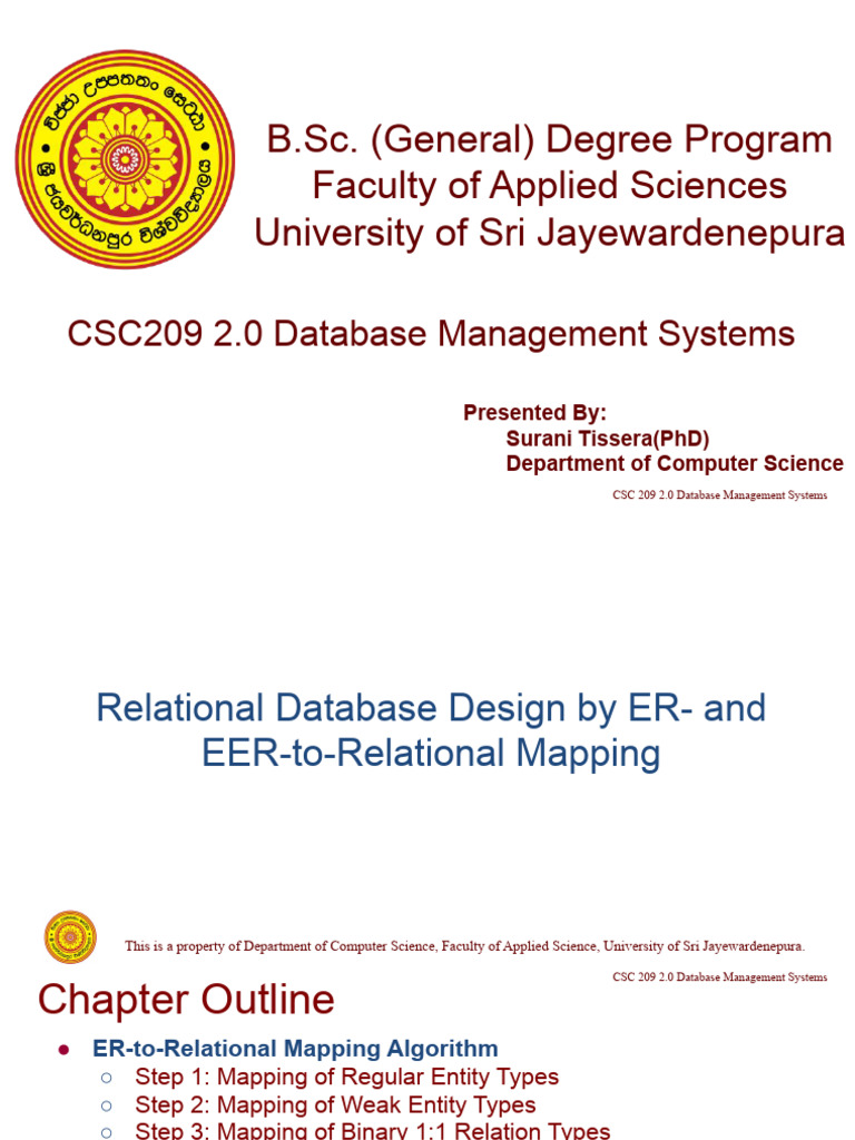 L8 CSC209 2.0 Database Management Systems | PDF | Relational Database | Relational Model