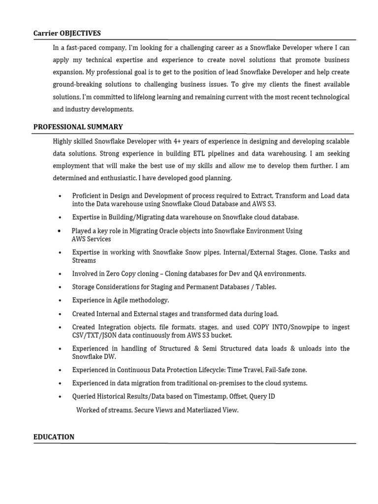 sf resume | PDF | Databases | Systems Science