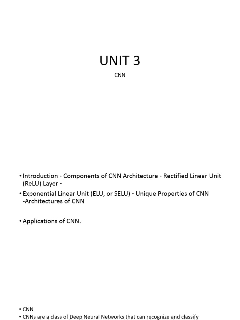 UNIT3 2023 NNDL | PDF | Deep Learning | Artificial Neural Network