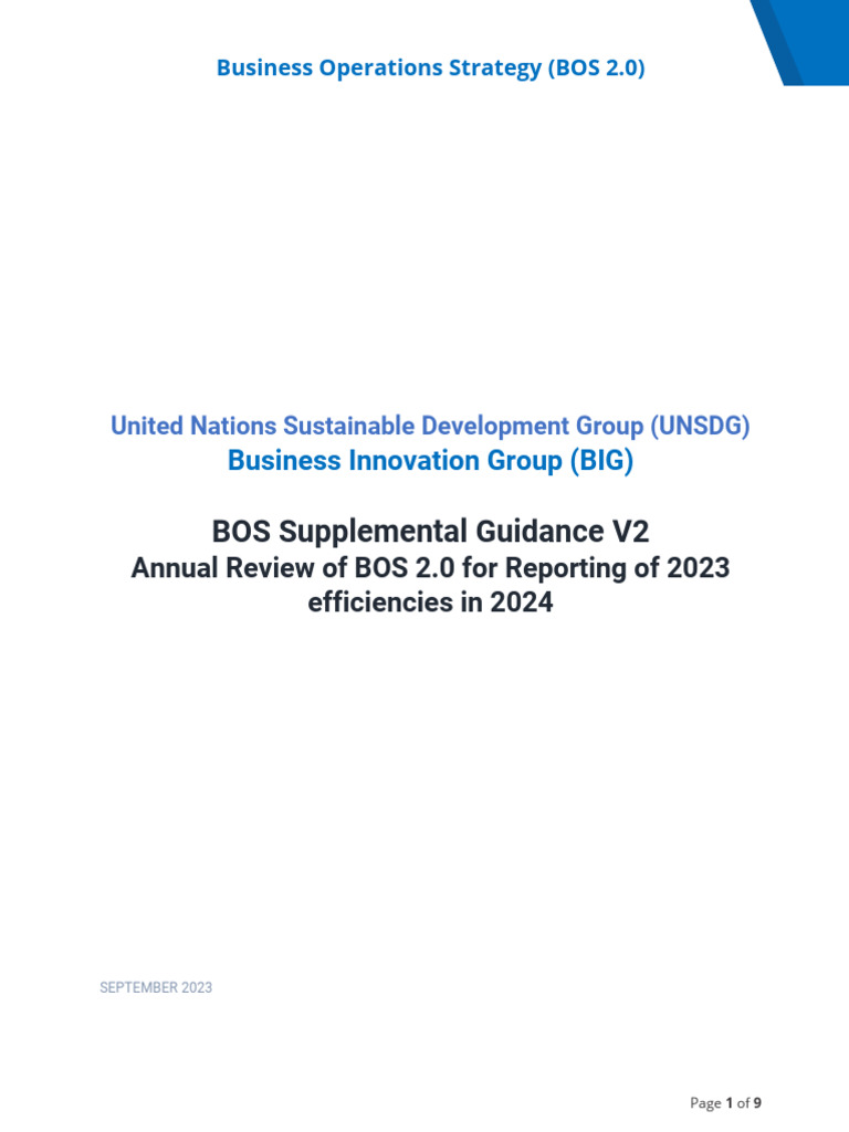 BOS 2.0 Supplemental Guidance 2024 - TT - F01 | PDF | Cost | Cost ...
