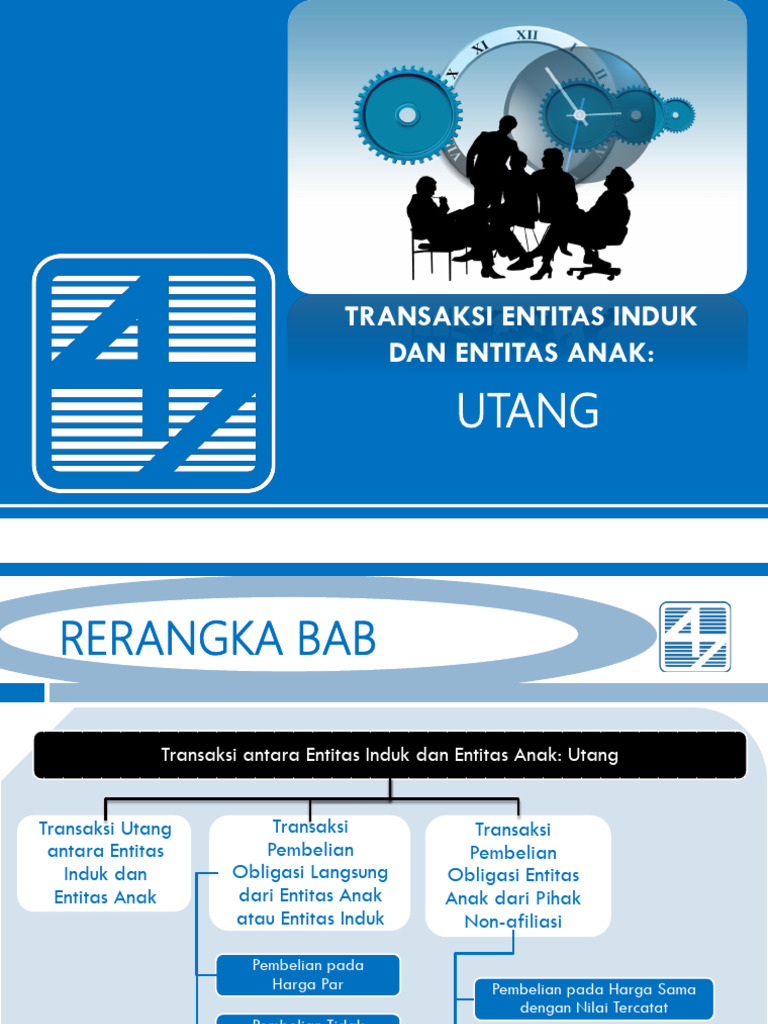 AKL Bab 7 Transaksi Entitas Induk Dan Entitas Anak - Utang | PDF