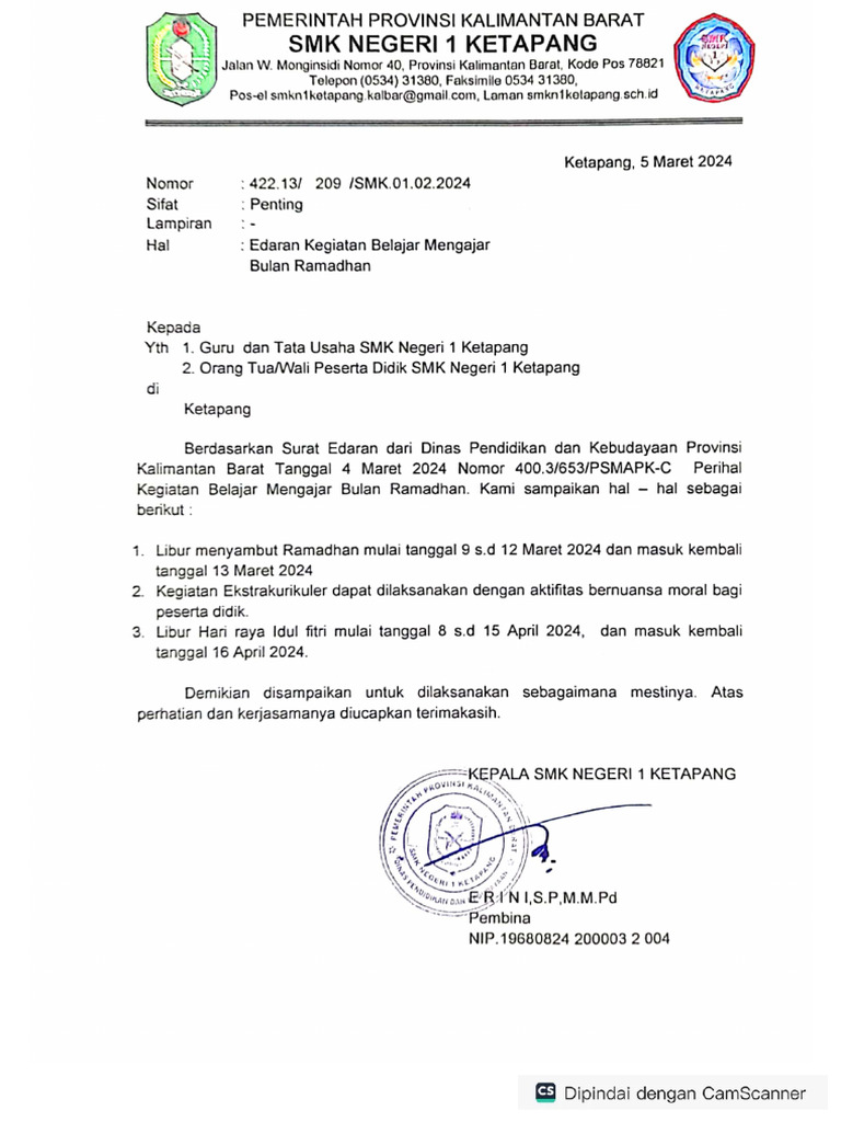 Surat Edaran | PDF
